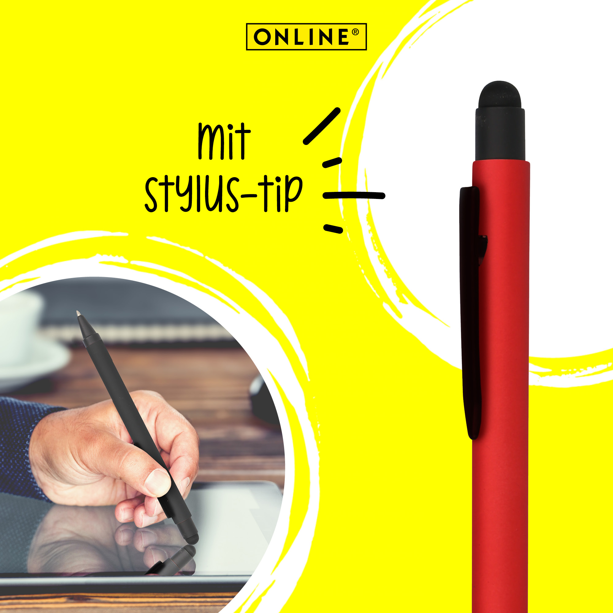 Kugelschreiber ALU Stylus Red